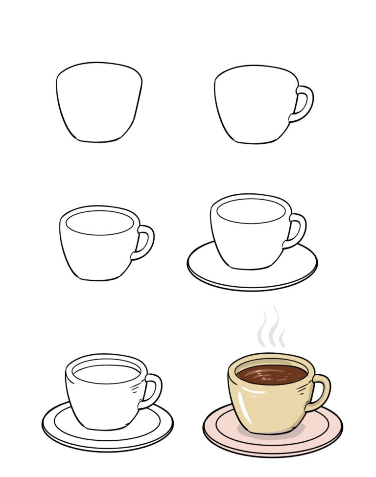 How to Draw a Coffee Cup: Step-by-Step Guide for Beginners