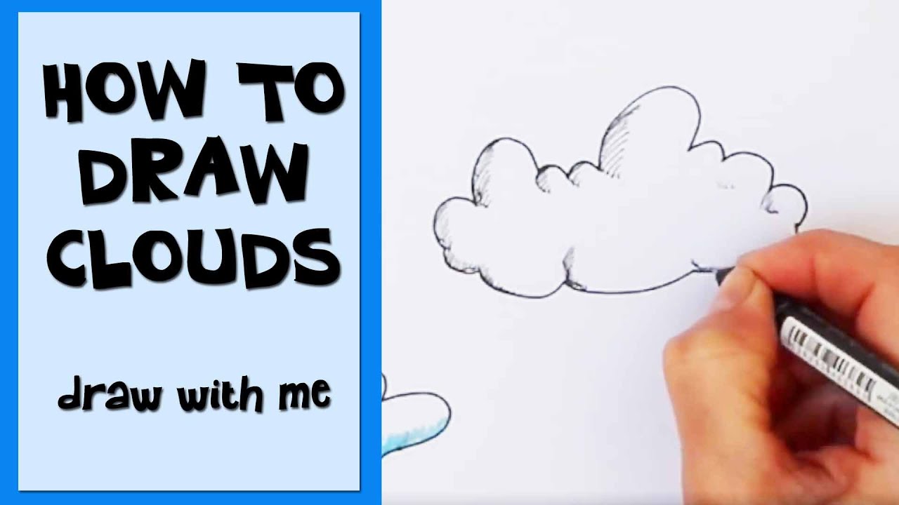 How to Draw Clouds: Step-by-Step Guide for Beginners - Drawings Easy ...